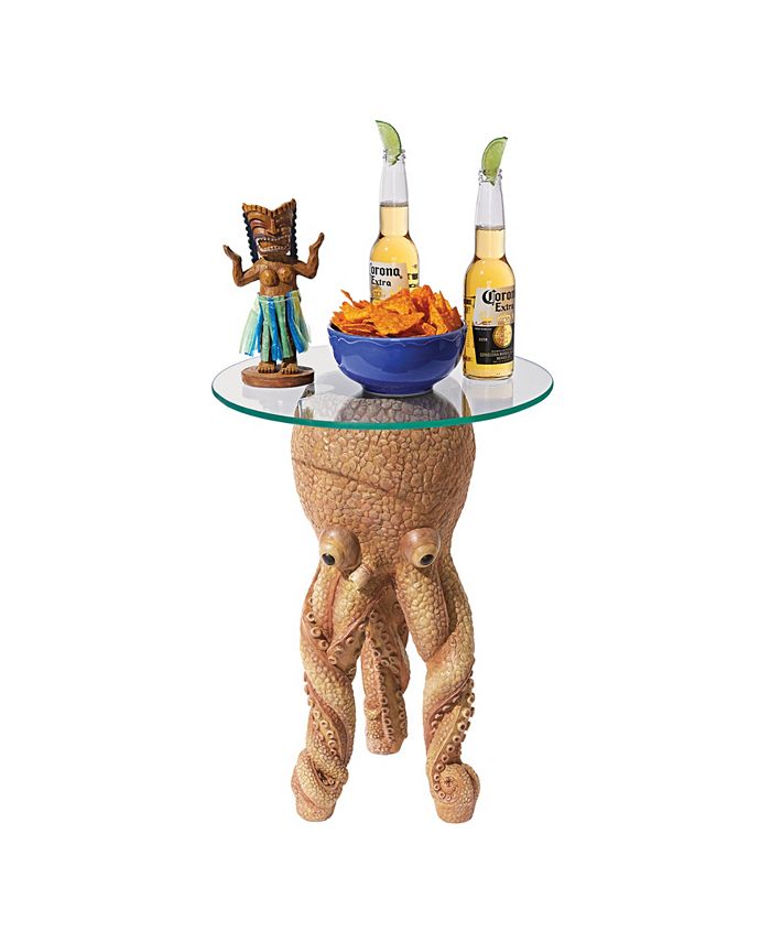 Design Toscano Ollie, the Octopus Glass Topped Sculptural Table - Macy's