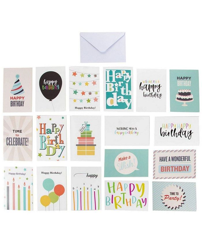 Best Paper Greetings 144 Happy Birthday Cards Box Set Variety Pack with ...