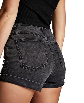 COTTON ON High Rise Classic Stretch Denim Shorts - Macy's