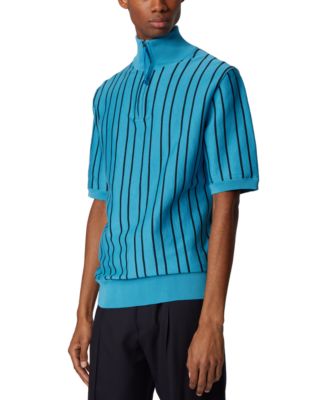 BOSS by Hugo Boss Men's Oromeo Turquoise Sweater - Macy's