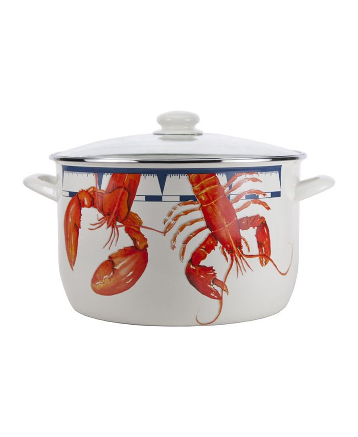 Golden Rabbit Lobster Enamelware 18 Quart Stock Pot - Macy's