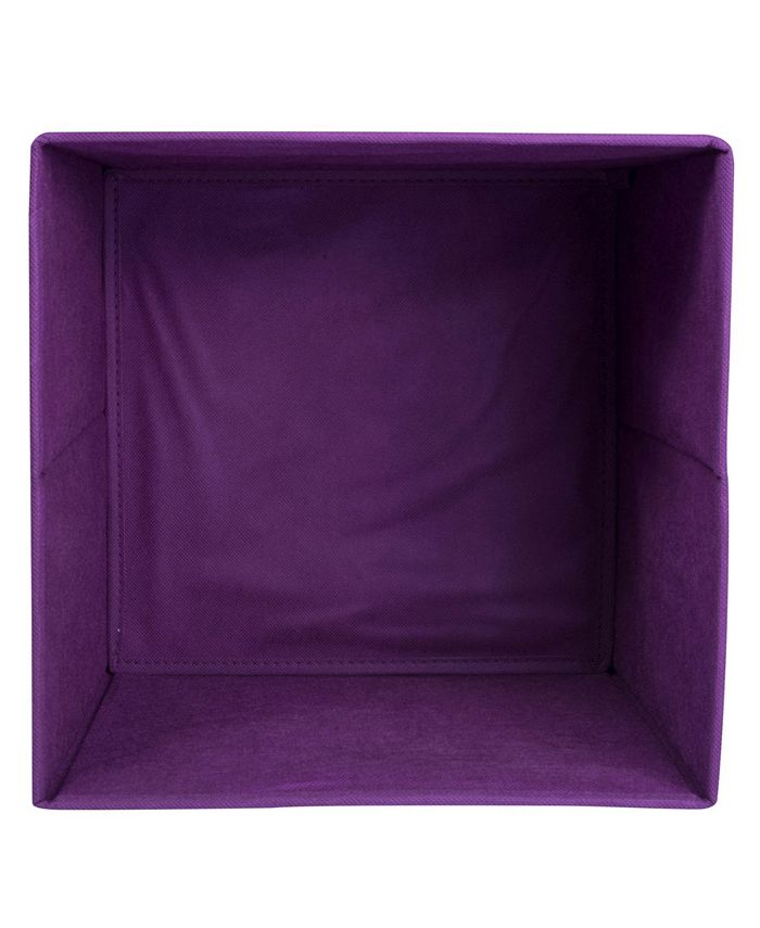 Design Imports Non-woven Polypropylene Cube Solid Square Set of 4 - Macy's