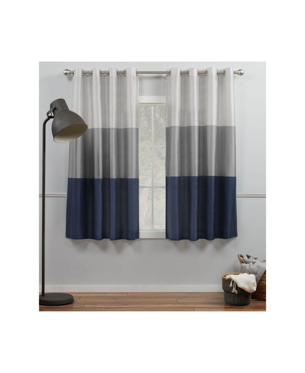 Click here for Exclusive Home Curtains Chateau Striped Grommet To... prices