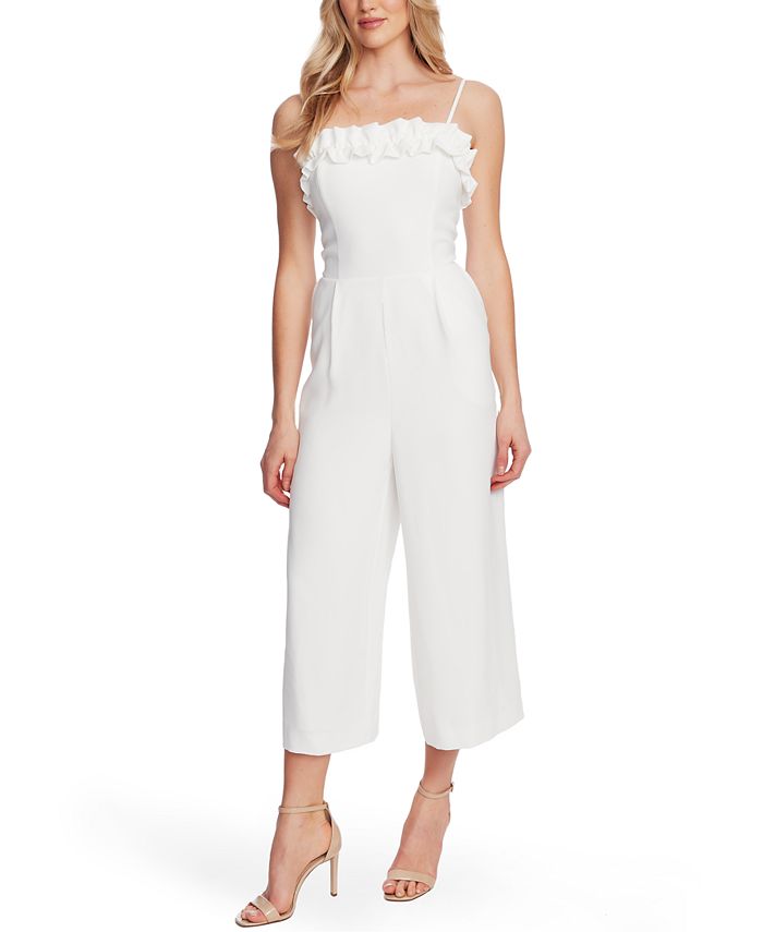 CeCe Sleeveless Ruffled Jumpsuit - Macy's