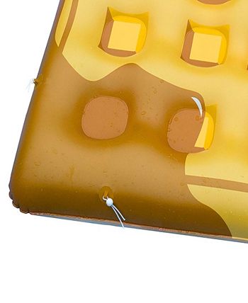 Swimline Inflatable Waffle Slice Floating Lounger Raft Mat for Swimming ...