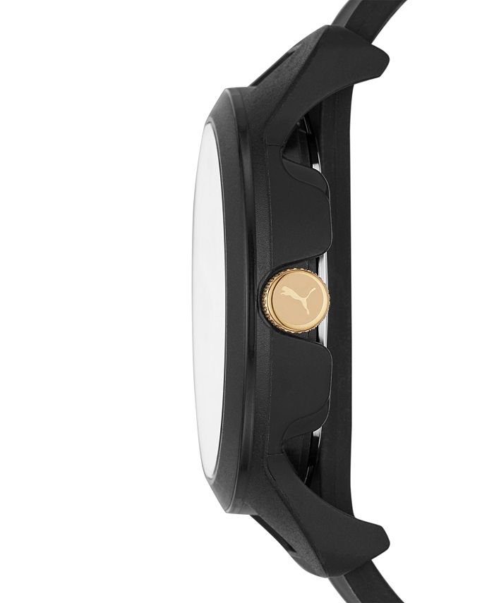 Puma Men's Reset Black Silicone Strap Watch 43mm & Reviews - Macy's