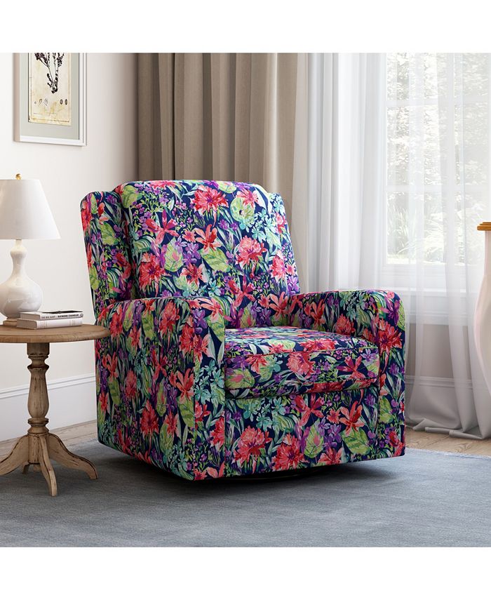 Handy Living Gordon Swivel Arm Chair - Macy's