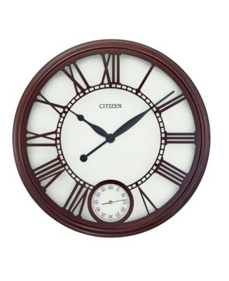 Citizen Wooden Framed Wall Clock - Macy's