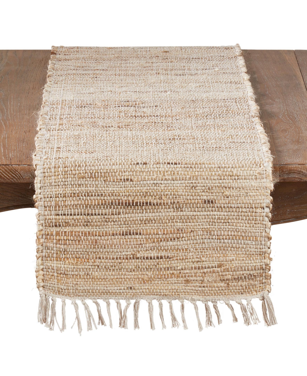 Click here for Saro Lifestyle Jute Chindi Table Runner - Natural prices