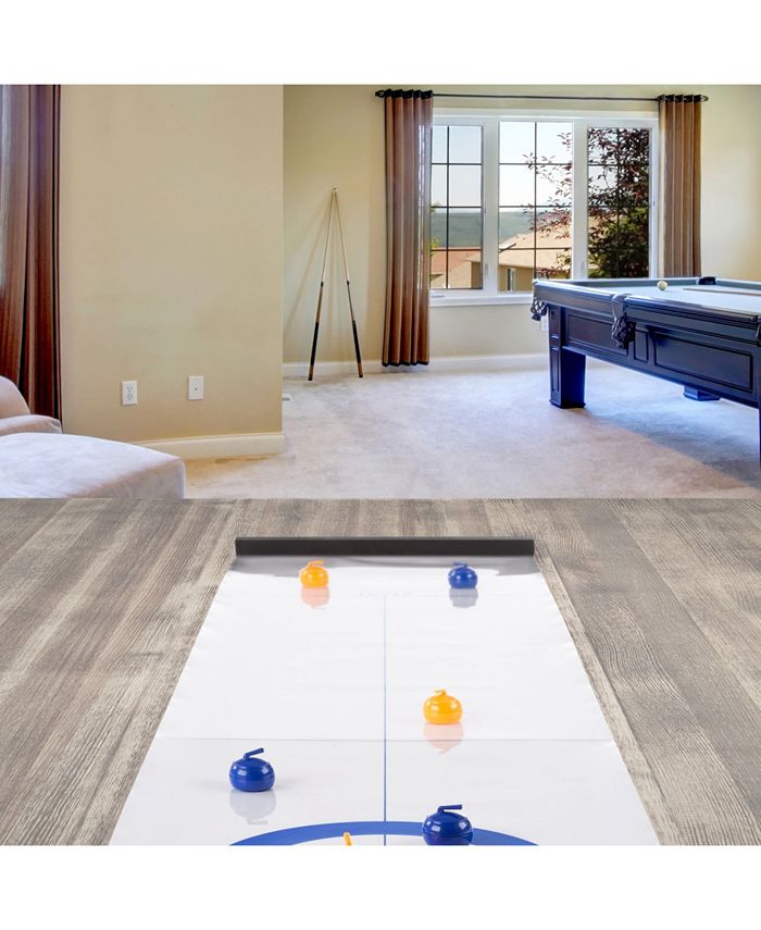 Trademark Global Hey Play Tabletop Curling Game - Portable Indoor ...