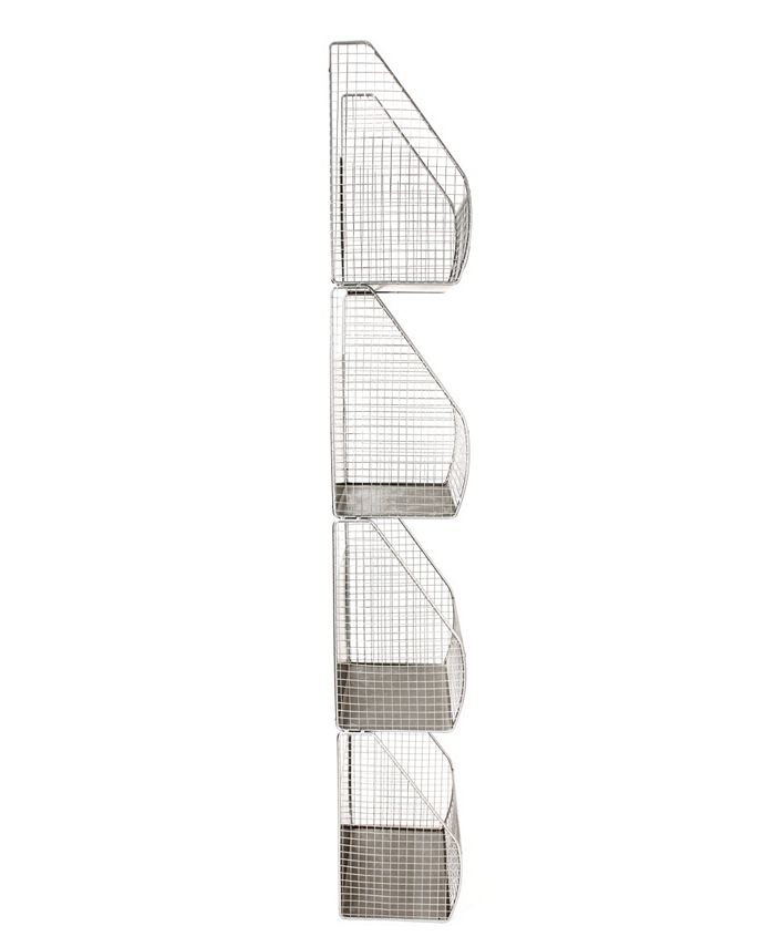 Spectrum Wall Mount 4-Tier Vertical Basket Rack - Macy's