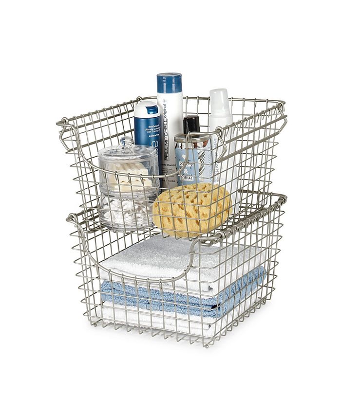 Spectrum Scoop Stacking Basket, Medium - Macy's