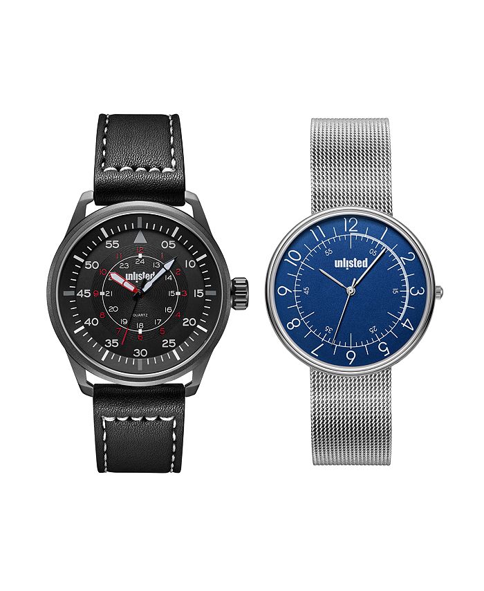 Unlisted Kenneth Cole Classic Watch Set, 44MM - Macy's