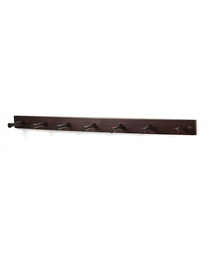 Spectrum Diversified Wall-Mounted 7 Peg Wood Hook Rack - Macy's