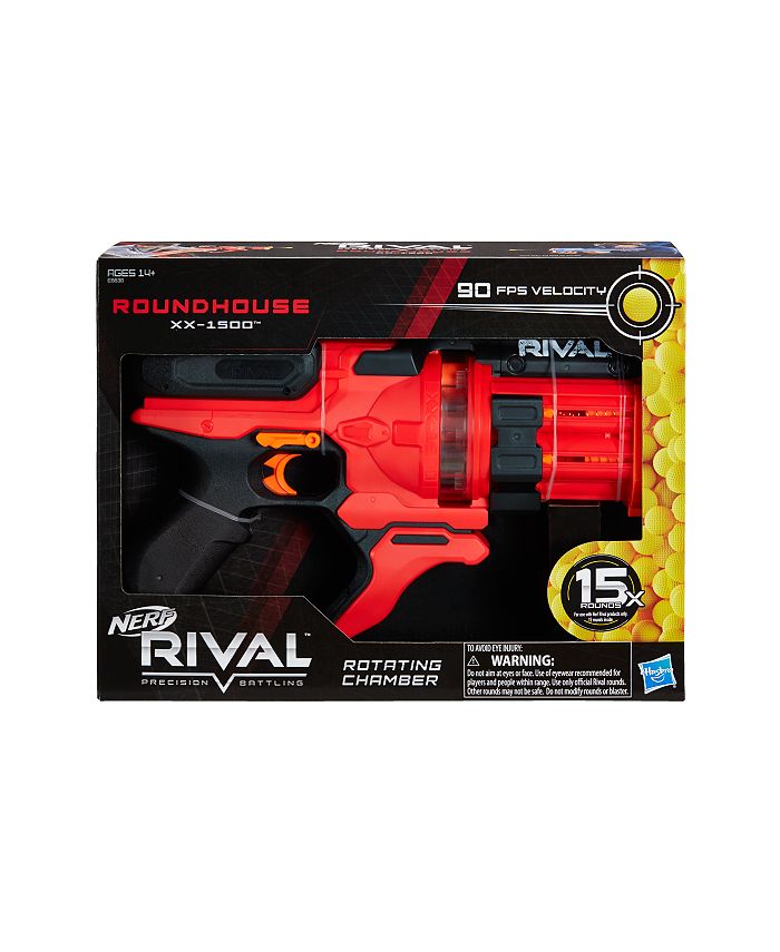 Hasbro CLOSEOUT! Nerf Rival Roundhouse XX-1500 Red Blaster -- Clear ...