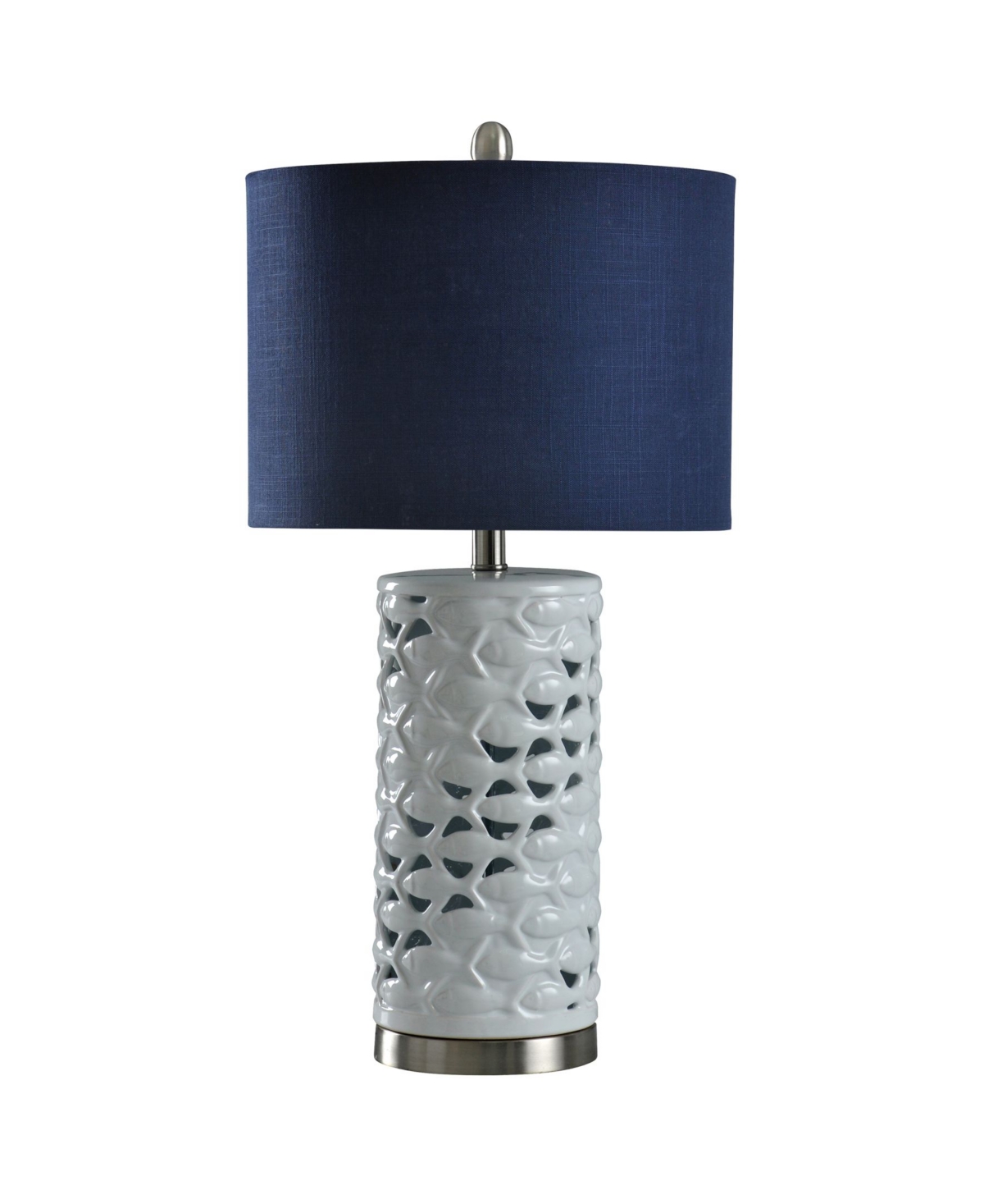 Click here for StyleCraft School of Fish Cylindrical Table Lamp -... prices