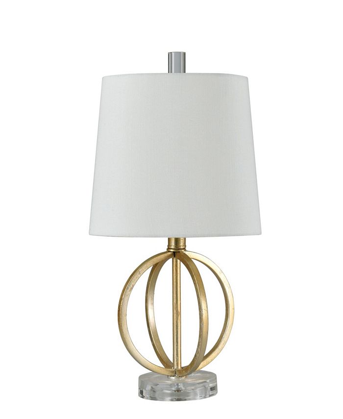 StyleCraft Home Collection StyleCraft Gold-Tone Flora Table Lamp - Macy's