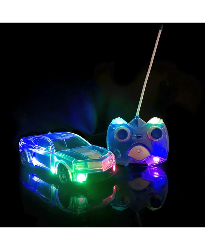 Flipo Light Speed LED Illuminated RC Sports Car - Macy's