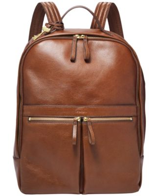 Fossil Women's Tess Leather Laptop Backpack & Reviews - Handbags ...