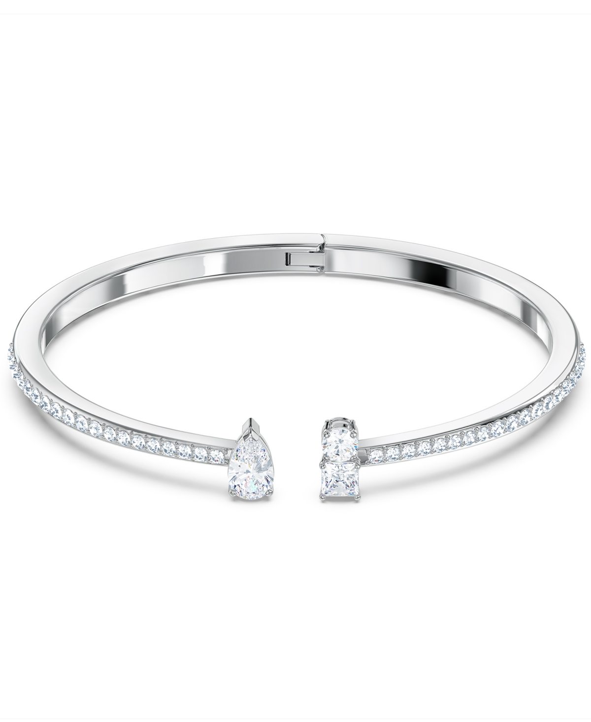 Click here for Swarovski Silver-Tone Crystal Cuff Bracelet - Crys... prices
