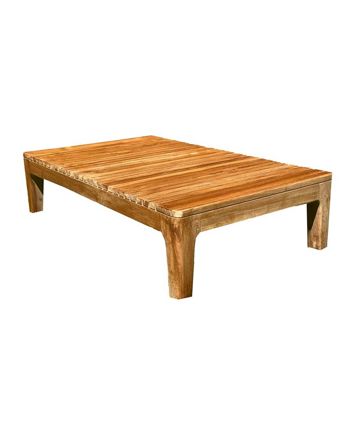 Beespoke Sebastian Teak Outdoor Patio Coffee Table - Macy's