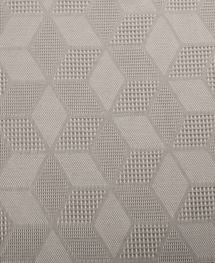 Scott Living Halsey 50" x 96" Textured Geometric Curtain Pan - Macy's