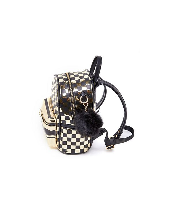 LIKE DREAMS Small Checkered Backpack & Reviews - Handbags & Accessories ...