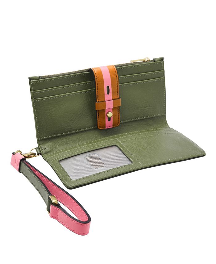 Fossil Women's Willa Slim Tab Leather Wallet - Macy's