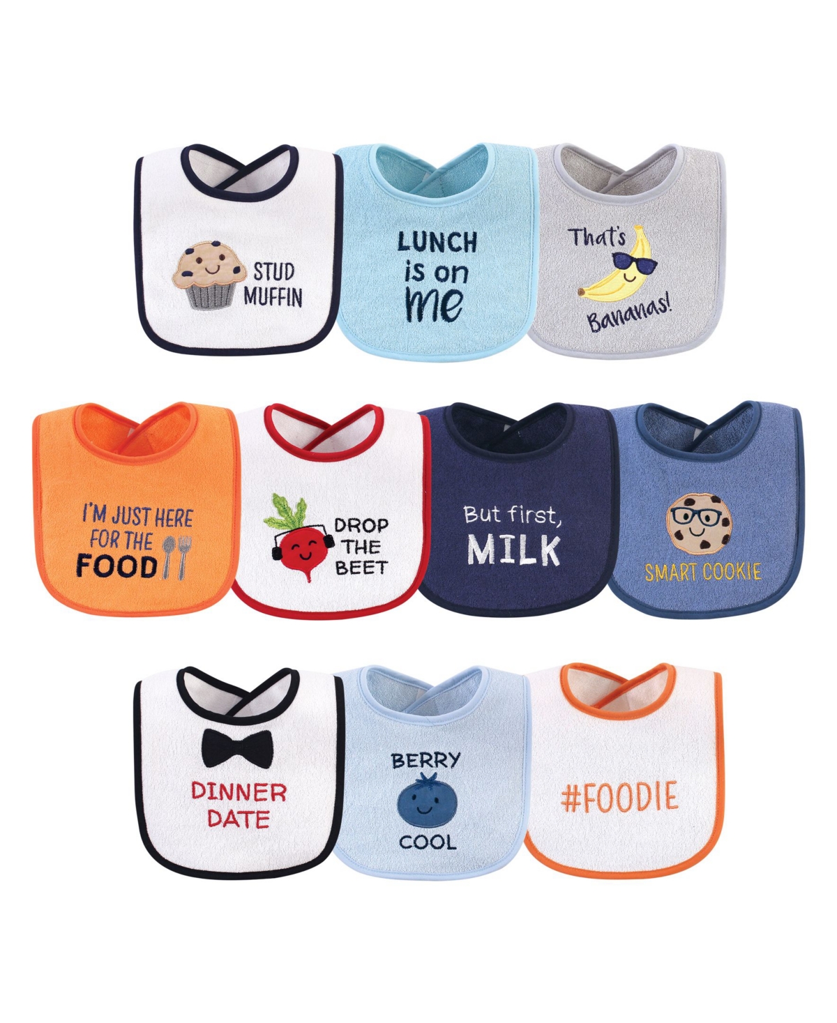 Click here for Hudson Baby Infant Boy Cotton Terry Drooler Bibs w... prices