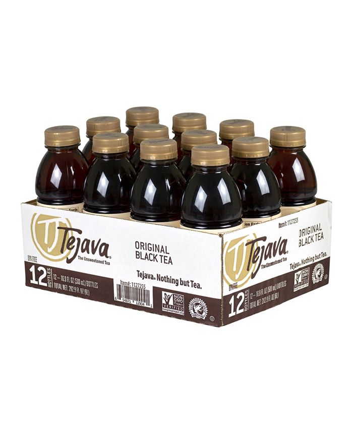 Tejava Original Unsweetened Black Tea, 16.9 oz, 12 Count - Macy's
