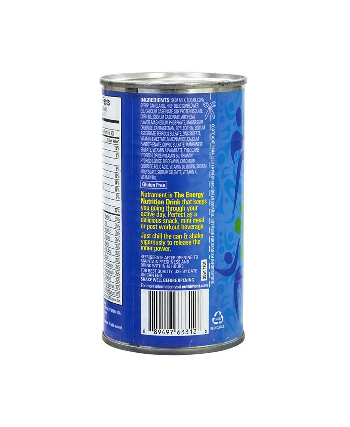Nutrament Energy Nutrition Drink Vanilla, 12 oz, 12 Count - Macy's