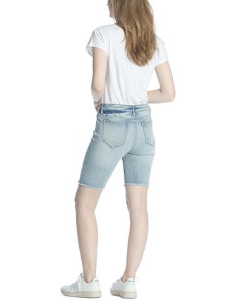 Vigoss Jeans High-Rise Button-Fly Bermuda Shorts - Macy's