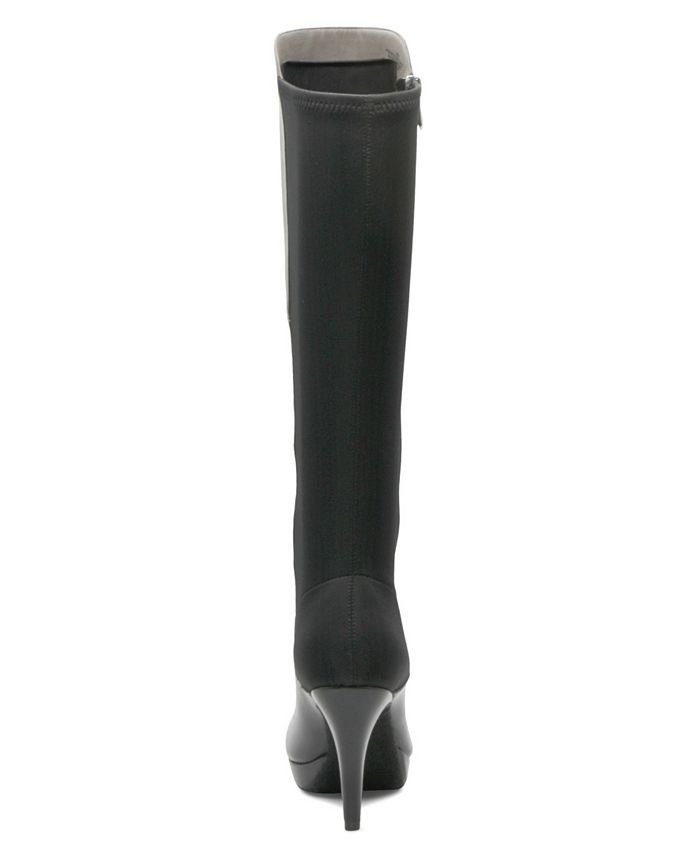 Adrienne Vittadini Pisa Stretch Tall Dress Boots - Macy's