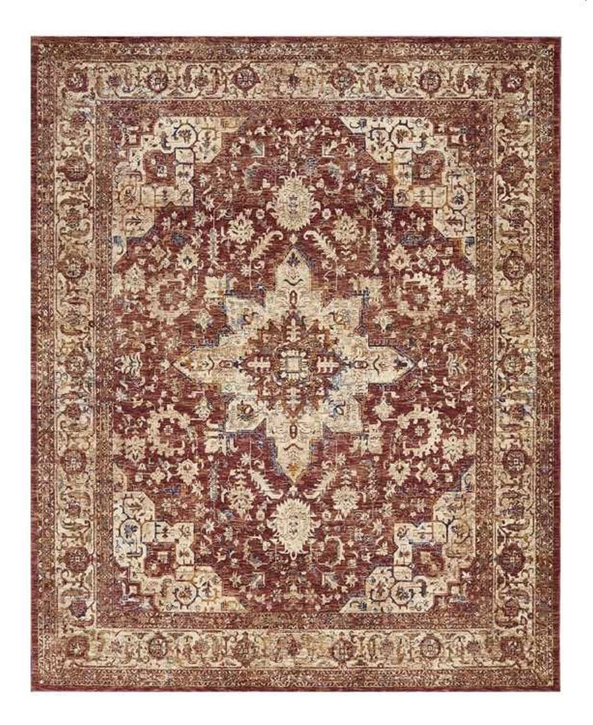 Click here for Mink Home Taza Heriz TAZ02 Red 116 x 149 Area Rug... prices