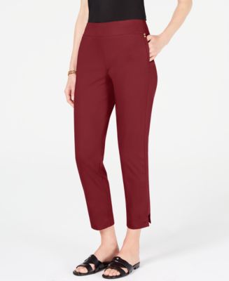 JM Collection Petite Tummy-Control Ankle Pants, Created for Macy's - Macy's