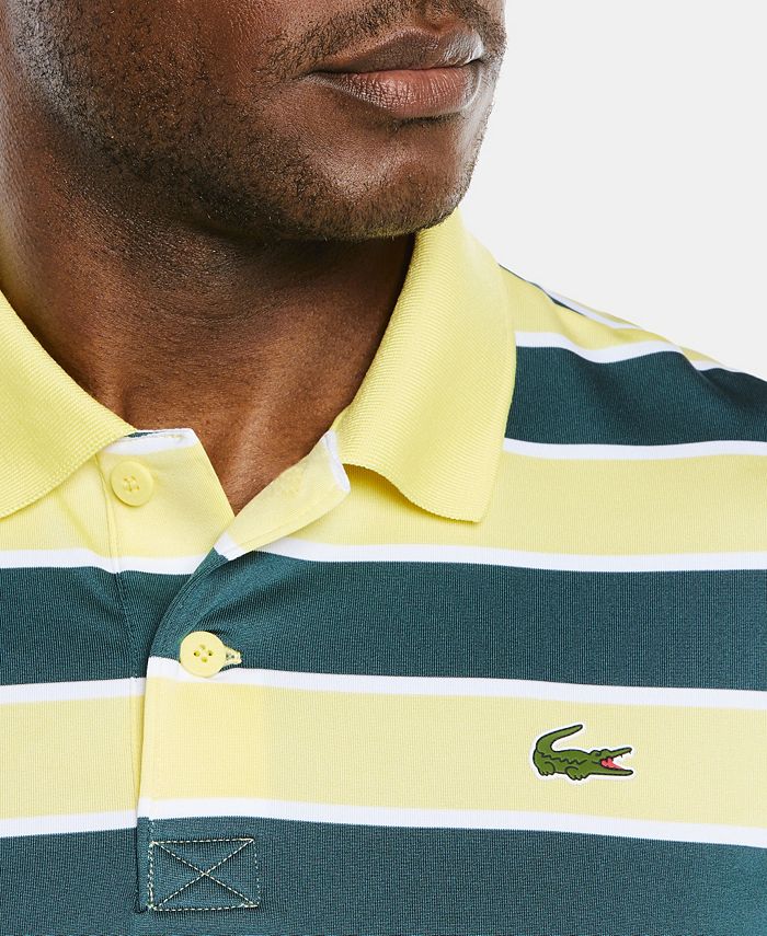 Lacoste Men's SPORT Striped Jersey Polo Shirt - Macy's