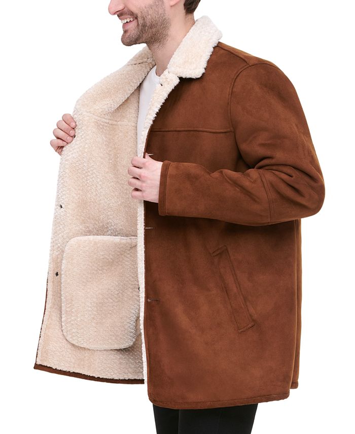 Tommy Hilfiger Men's Classic-Fit Faux-Shearling Rancher Jacket, Created ...