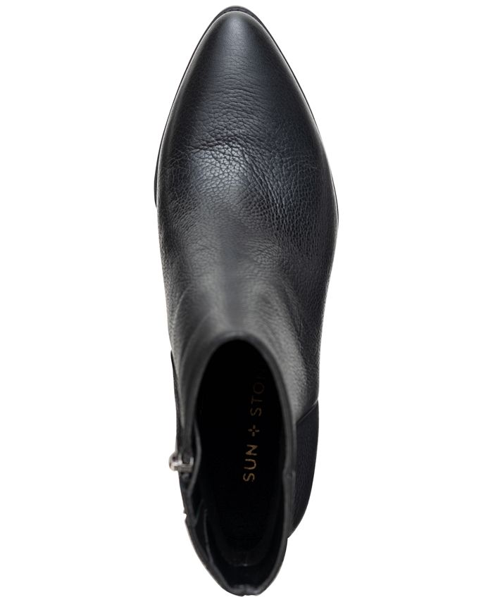 Sun + Stone Eryn Block-Heel Booties, Created for Macy's & Reviews ...