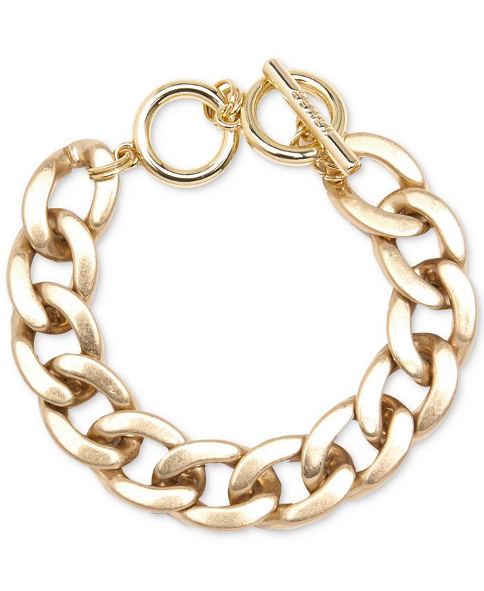 Zenzii Gold-Tone Chain-Link Toggle Bracelet - Macy's Zenzii Gold-Tone Chain-Link Toggle Bracelet - Macy's