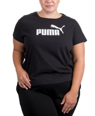 Puma Plus Size Logo Crewneck T-Shirt - Macy's