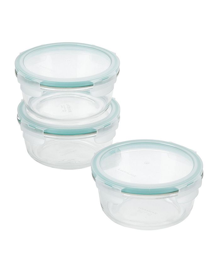 Lock n Lock Purely Better™ Glass 13-Oz. Round 6-Pc. Food Storage ...
