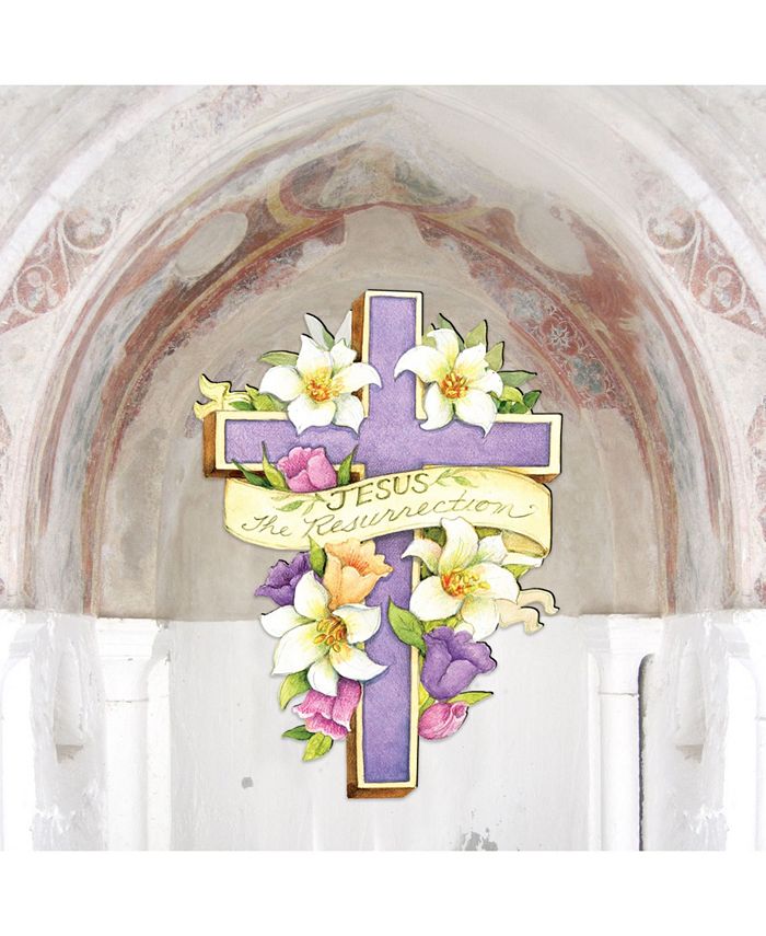 Designocracy by Susan Winget Easter Cross He is Risen, Wall and Lawn ...