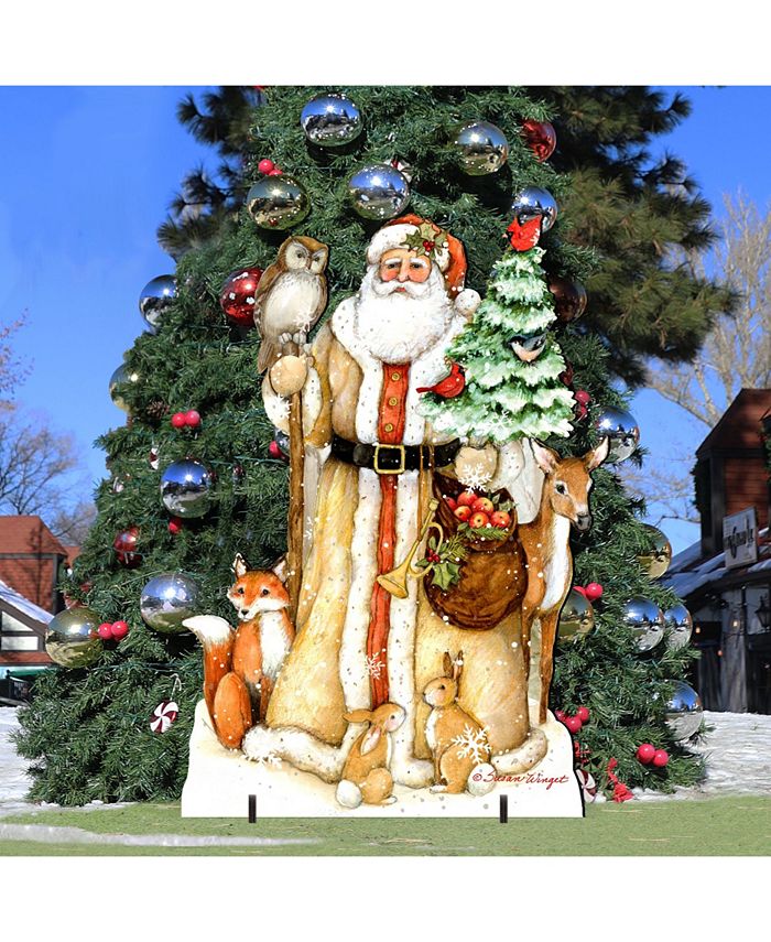 Designocracy by Susan Winget Ivory Santa Outdoor, Wall and Lawn Decor ...