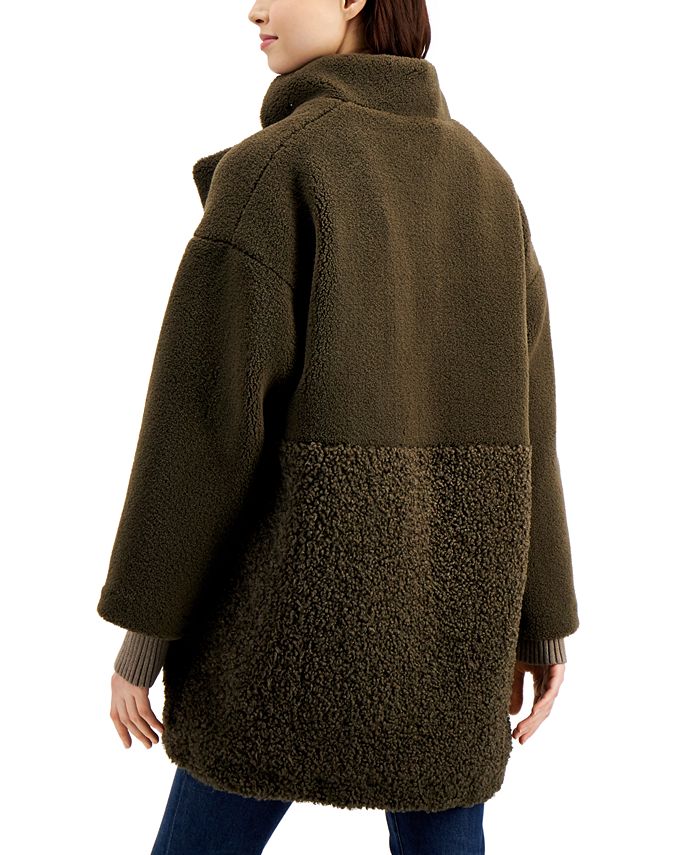 French Connection Irena Faux-Fur Coat - Macy's