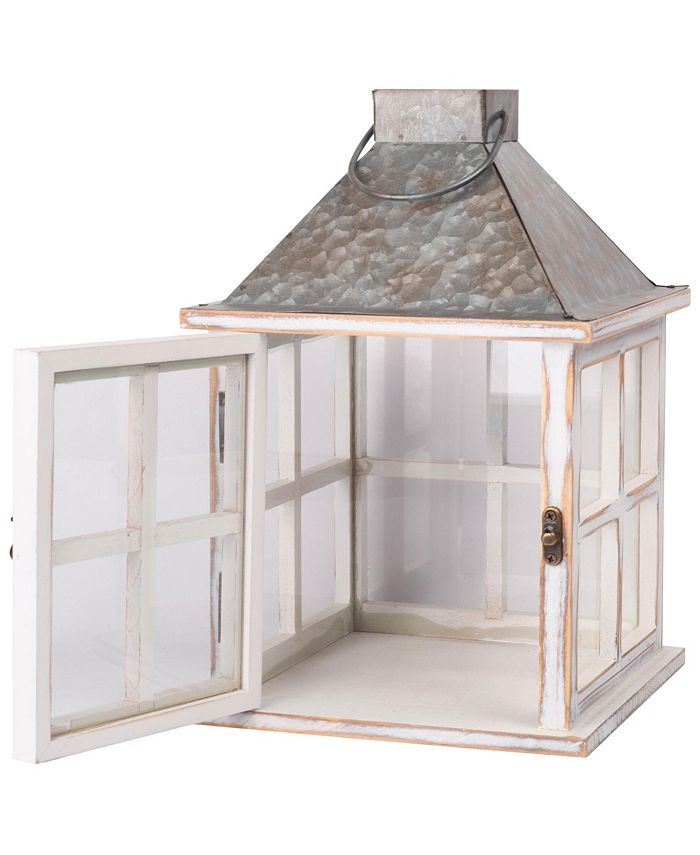 Home Essentials Holiday Galvanized Lantern - Macy's