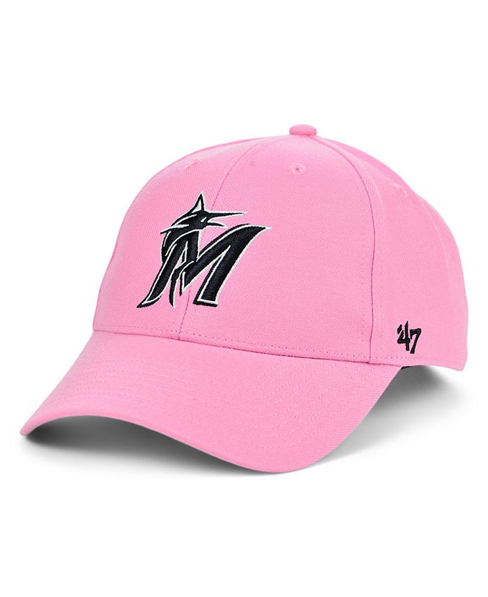 '47 Brand Miami Marlins Pink Series Cap - Macy's