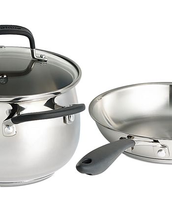 Belgique Stainless Steel 12-Pc. Cookware Set, Created for Macy's - Macy's
