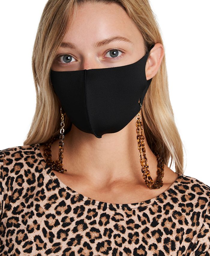 MSK Petite Printed Shift Dress & Face Mask - Macy's