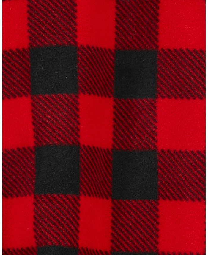 Carter's Baby Boy or Girl 1-Piece Buffalo Check Fleece Footie PJs - Macy's