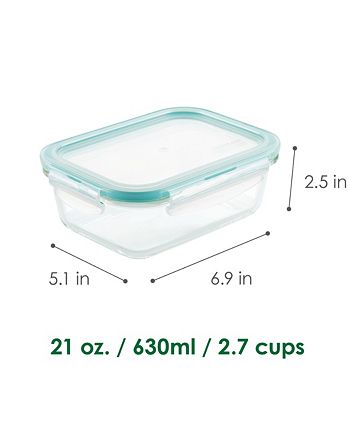 Lock n Lock Purely Better™ Glass 8-Pc. Rectangular Food Storage ...
